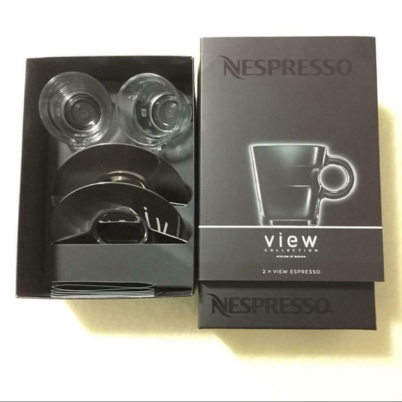 Nespresso | Kitchen | Nespresso Set Glass Collection Espresso Cups ...